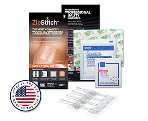 ZipStitch Laceration Kit - Surgical Quality Wound Closure (Includes one ...