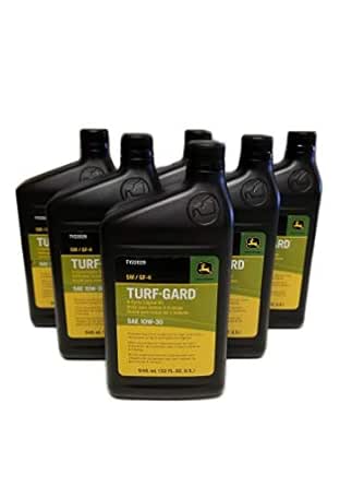 Amazon.com : John Deere Turf-Gard SAE 10W-30 Oil Quarts - TY22029 (Qty ...