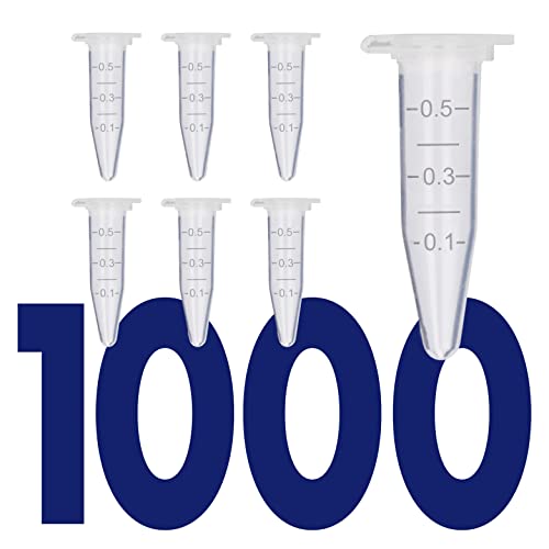Kashi Scientific 0.5mL Microcentrifuge Tube with Snap Cap [1000/Pack] 0 ...