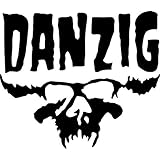 Amazon.com: Danzig - Classic White Skull Logo on Clear Background ...