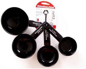 Amazon.com: KitchenAid Measuring Cups, Set of 4, Black: Kitchen & Dining