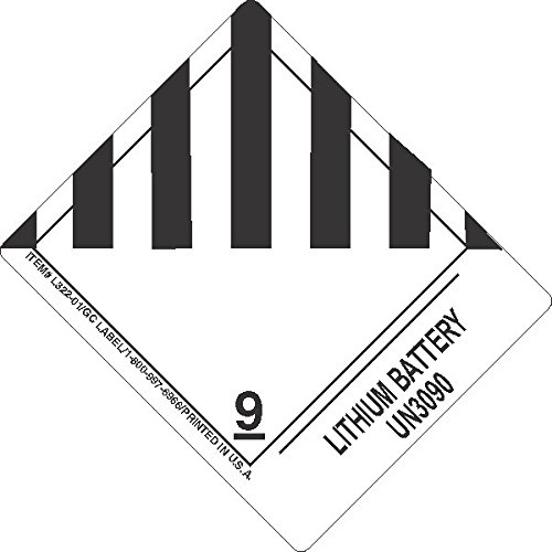 GC Labels-L322P3040, Lithium Battery UN3090, Roll of 500 Labels: Amazon ...