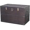 Amazon.com: Household Essentials Stripped Weathered Wooden Storage ...