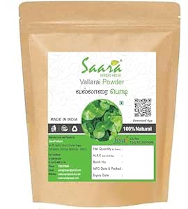 Buy Saara HERBAL FRESH Vallarai Powder, 70g, Centella Asiatica, Gotu ...