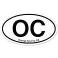 Amazon.com: OC Orange County California Oval Vinyl Car Bumper Window ...