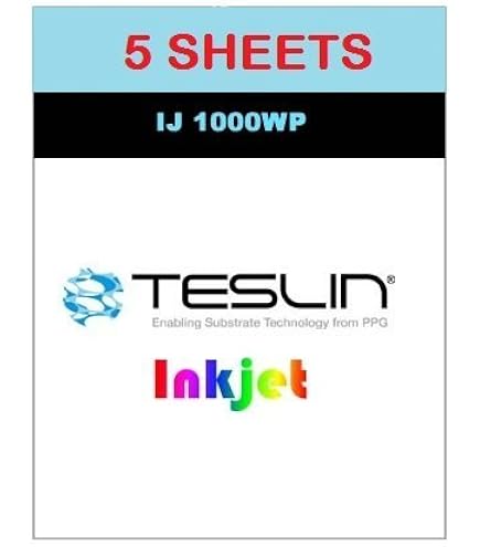 Laser Marking Paper Perforated Laser Teslin Paper - 10 Sheets For ...
