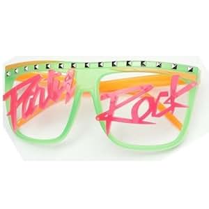 Amazon.com: LMFAO Party Rock Sunglasses Glasses Neon Glow in The Dark ...