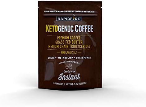 Rapidfire Ketogenic High Performance Instant Coffee Mix, Supports ...