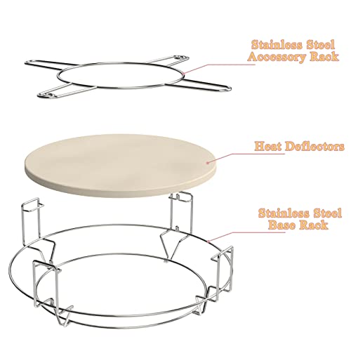 Flexible Cooking Rack and Pizza Stone Set for Kamado Joe KJ-FCR Classic ...