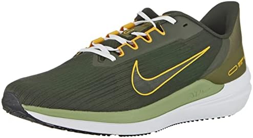 NIKE Men's AIR Winflo 9 Sneaker, Sequoia/University Gold-Medium Olive ...