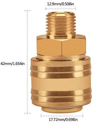 2stk Air Line Connectors 1/4″ BSP Euro Airline Hose Compressor Fittings ...