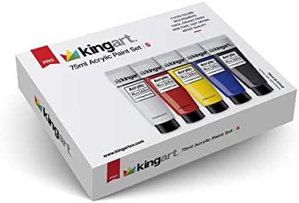 Amazon.com: KingArt 504-5 PRO Set Acrylic Paint, 5 ea, Unique Colors 5 ...