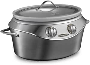 Amazon.com: Calphalon HE700SC Stainless-Steel Slow Cooker with 7-Quart ...