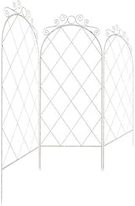 Amazon.com : Panacea 83790 French Country Scroll Trellises, Aged White ...