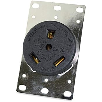 Midwest R32U 30A, 2P, 125V, RV Receptacle, NEMA TT-30R - - Amazon.com