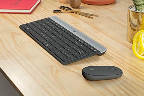 Logitech MK470 Slim Wireless Keyboard and Mouse Combo - Low Profile ...