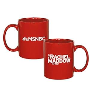 Amazon.com: The Rachel Maddow Show Logo Ceramic Mug, Red 11 oz ...