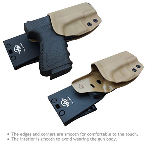 Glock 19 Holster, Kydex OWB Holster for Glock 19 19x / Glock 23 25 32 / Glock 17 22 31 / Glock ...