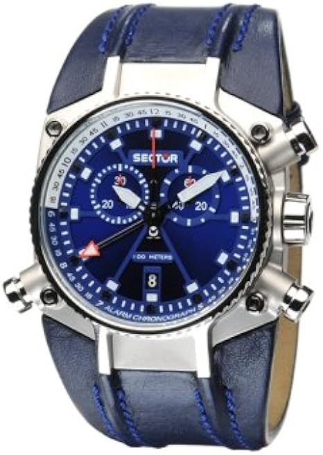 Sector Men's Chronograph Quartz Watch with Leather Strap R3271695135 ...