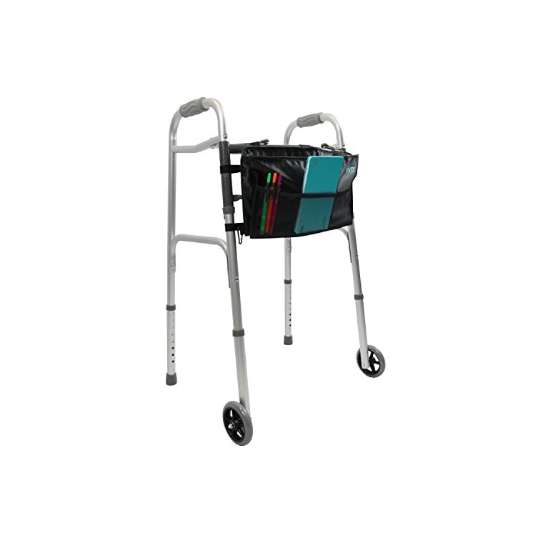 Vive Mobility Folding Walker for Seniors (with Wheels & Bag) – Rolling ...