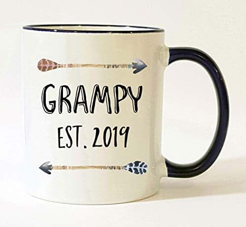 Amazon.com: Grampy Est 2019 Mug Customizable Year New Grampy Gift New ...