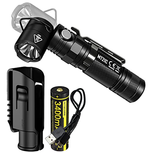 Nitecore MT21C LED Flashlight, 1000 Lumen Right Angle 90 Degree ...