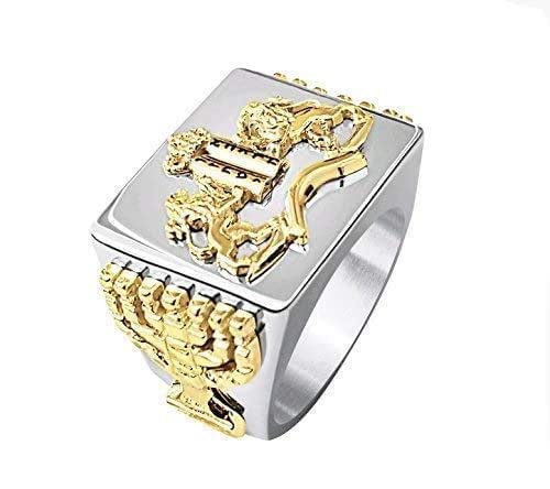 Amazon.com: 14k Gold Ten Commandments Ring Lion of Judah Ring Judaica ...