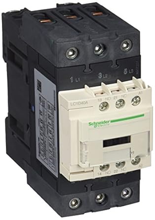 Schneider Electric LC1D40AG7 CONTACTOR, SPST-NO/SPST-NC, 3P, 120VAC ...