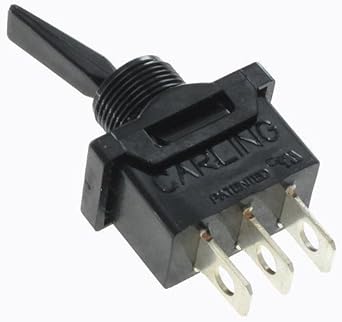 Toggle Switches SP ON-OFF-ON PADDLE BLACK (1 piece): Amazon.com ...