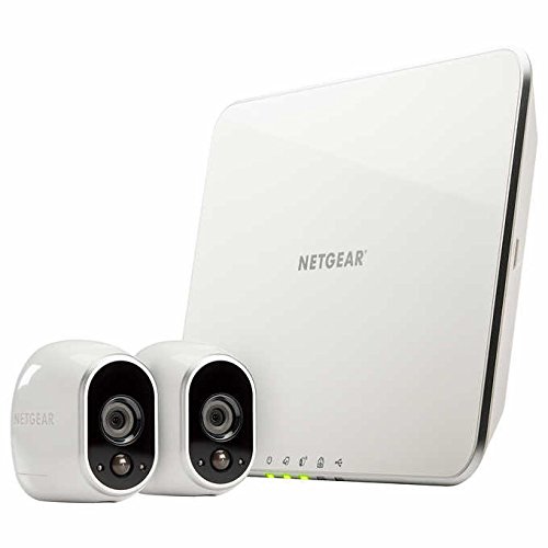 Netgear Arlo Camera System with 2 Arlo Wire-Free Indoor/Outdoor HD ...