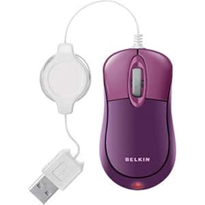 Amazon.com: Belkin USB Mobile Retractable Mouse (Plum Berry): Electronics