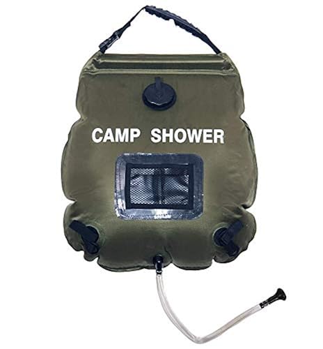 Ecofriendly Portable Solar Camping Shower with Comfort Grip Handle ...