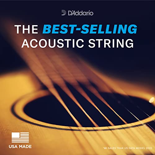 D'Addario Guitar Strings - Acoustic Guitar Strings - Phosphor Bronze ...