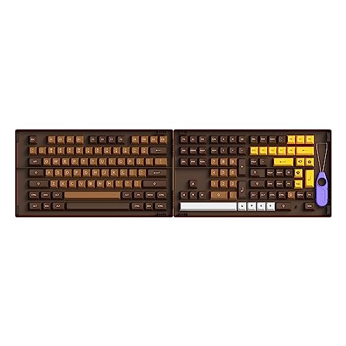 Akko Keycaps Chocolate 178-Key ASA Profile PBT Double-Shot Keycap Set ...