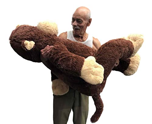 Giant Stuffed Monkey - Large 4-Foot Extra-Soft Jumbo Plush Animal - 48 ...