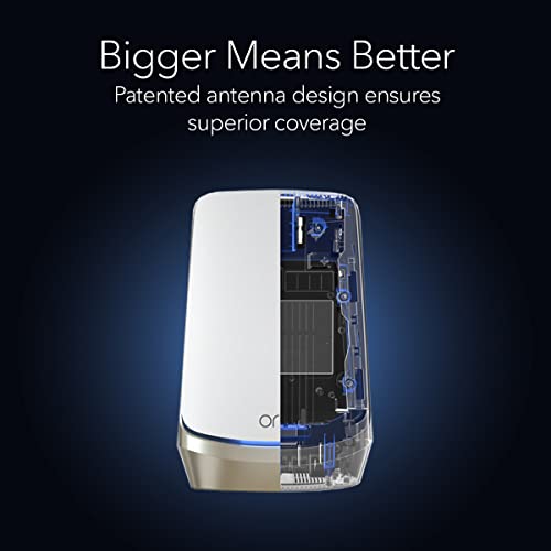 NETGEAR Orbi Quad-Band WiFi 6E Mesh System (RBKE962), Router with 1 ...