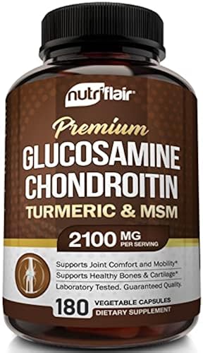 NutriFlair Glucosamine Chondroitin Turmeric MSM Boswellia - Joint ...
