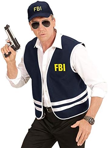Widmann 58958 FBI Costume Vest and Hat Medium/Large: Amazon.co.uk: Clothing