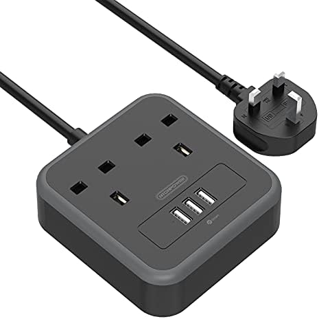USB Power Strip, NTONPOWER Extension Lead with USB Charger, Wall ...