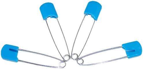 Amazon.com : Plastic Headed Diaper Pins - Blue - 4 Pack : Baby Diaper ...
