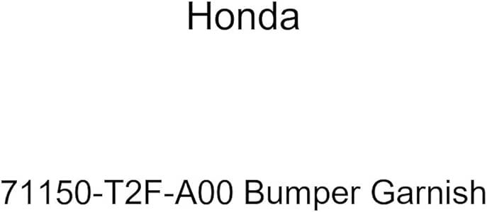 Amazon.com: Genuine Honda 71150-T2F-A00 Bumper Garnish: Automotive
