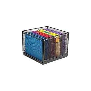 Amazon.com : Staples Mesh File Cube, Black, 10 3/4"H x 13 1/2W x 13 1/2 ...