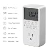 CANAGROW Outlet Timer, 𝟕 𝐃𝐚𝐲 Wall Plug in Light Timer Outlet, Indoor ...