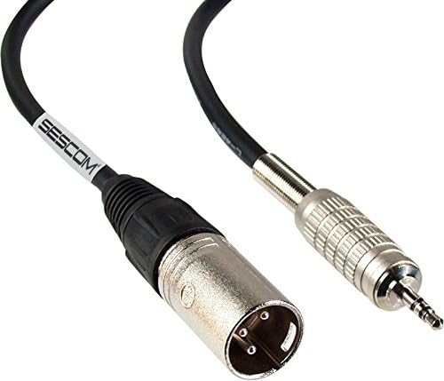 Amazon.com: SESCOM Canare Star-Quad Cable XLR Male to 3.5mm TRS Male 3 ...