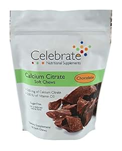 Amazon.com: Celebrate Calcium Citrate Soft Chews, 500 mg, Chocolate ...