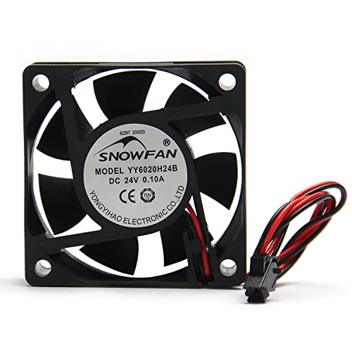 Fielect 24V Brushless DC Cooling Fan 60x60x20mm Dual Ball Bearing ...