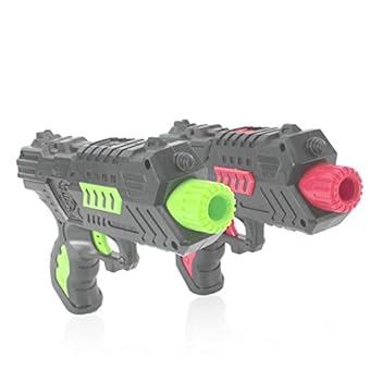 KiiToys Foam Dart Gun Toy Hand Gun Blaster MK3 - (2 Pack) Dual Pistol ...