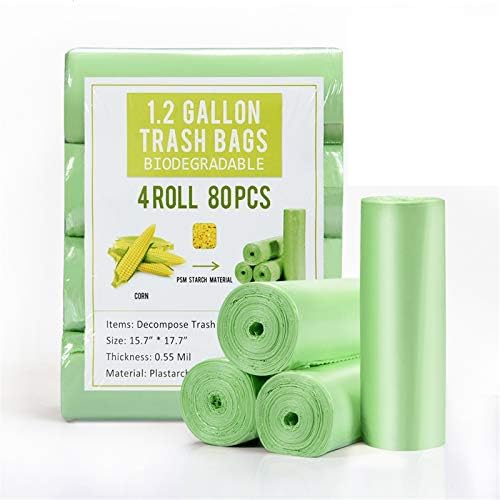 1.2 Gallon Small Garbage Bags Biodegradable 5 Liter Mini Compostable ...
