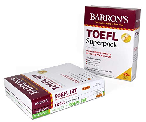 TOEFL Superpack: 3 Books + Practice Tests + Audio Online (Barron's Test ...