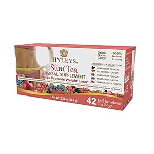 Amazon.com: Hyleys Slim Tea 42 Ct Assorted - Weight Loss Herbal ...